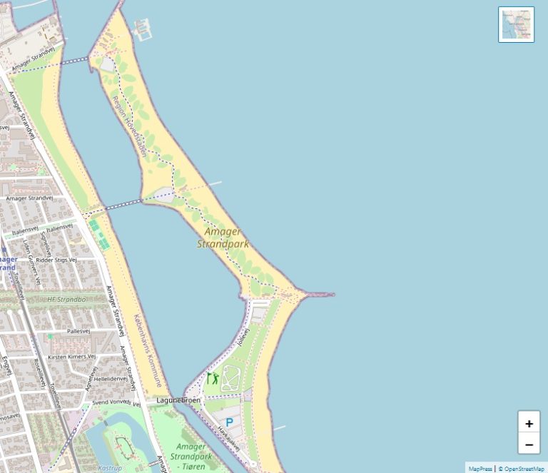 Kastellet Placering på Kortet – Kort over København